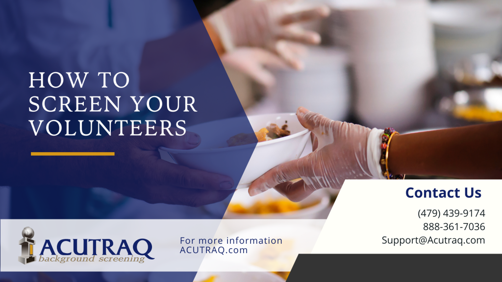 How to Screen Your Volunteers - ACUTRAQ